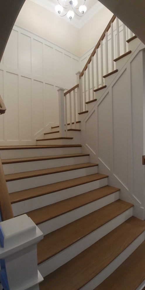 Modern Farmhouse Trim - Farmhouse - Staircase - DC Metro - by Macanson ...