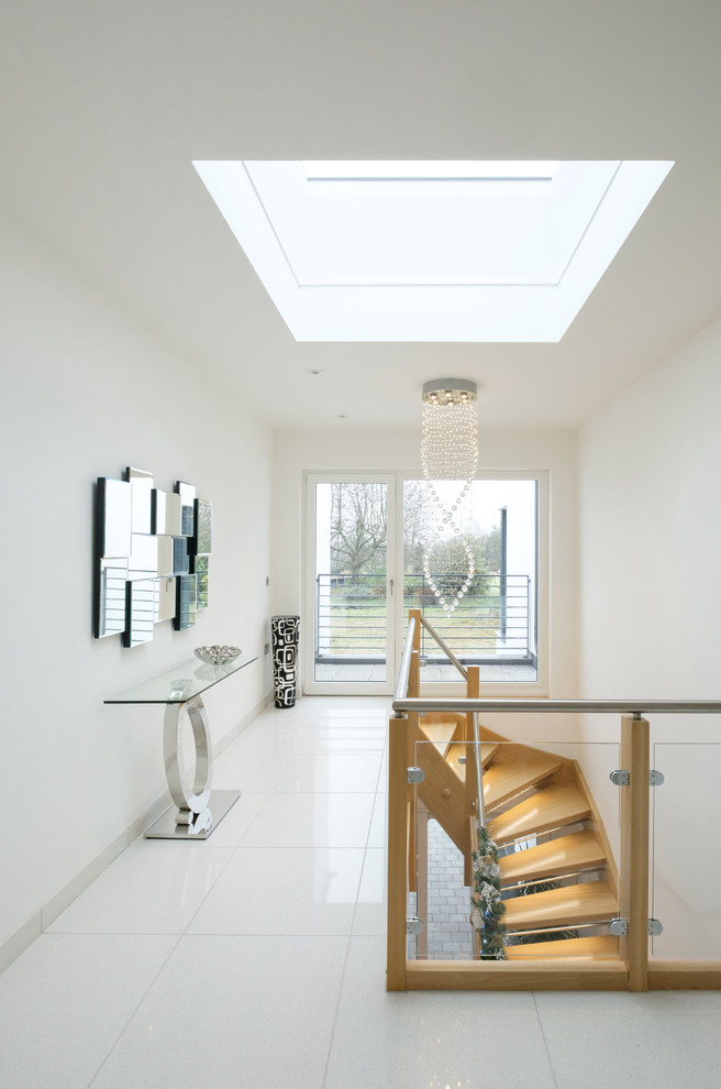 Modern New Build Family Home - Modern - Hallway & Landing ...