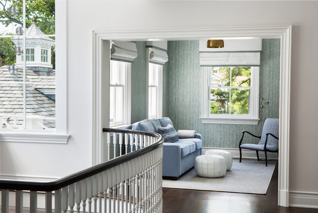 Modern Shoreline Colonial - Transitional - Hallway & Landing - New York ...