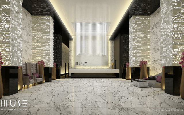 MUSE RESIDENCES - INTERIOR - Modern - Hall - Miami - by Million and Up ...