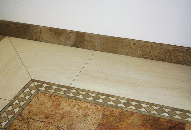 Natural Stone Baseboards - Classique - Couloir - Phoenix - par Durango ...