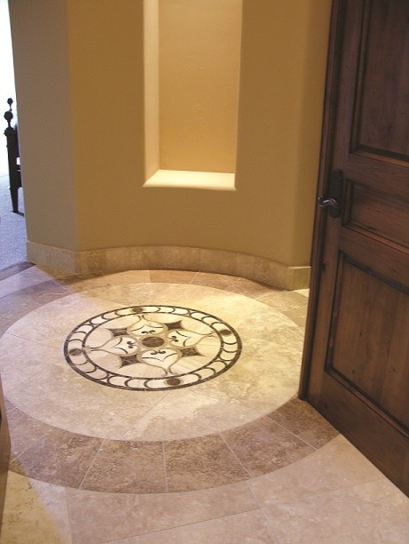 Natural Stone Baseboards - Traditional - Hall - Phoenix - by Durango ...