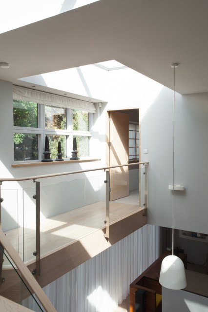 New build house, contemporary style, wooden cladding - Contemporary ...