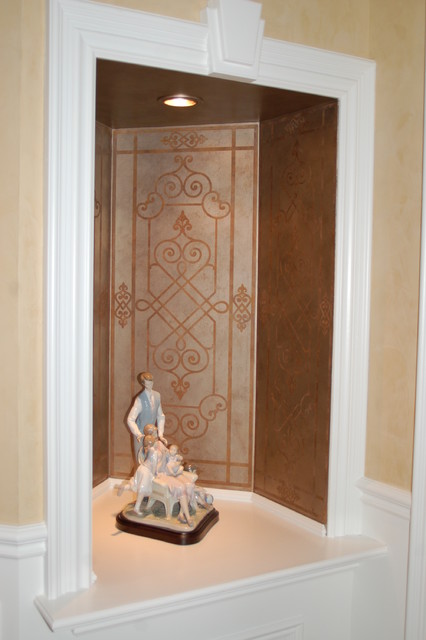 Niche Metallic Plaster with Modello - Traditional - Hall - Detroit - by ...