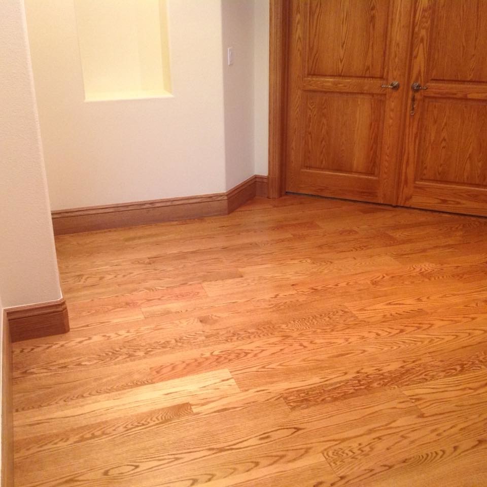 Northern Red Oak Golden Oak Stain - Hall - San Francisco - by Silicon ...