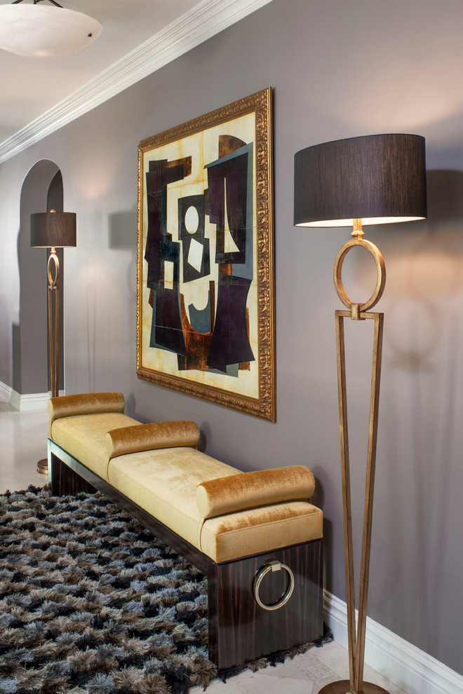 Pasadena Transitional Style Italian Revival Hallway details ...