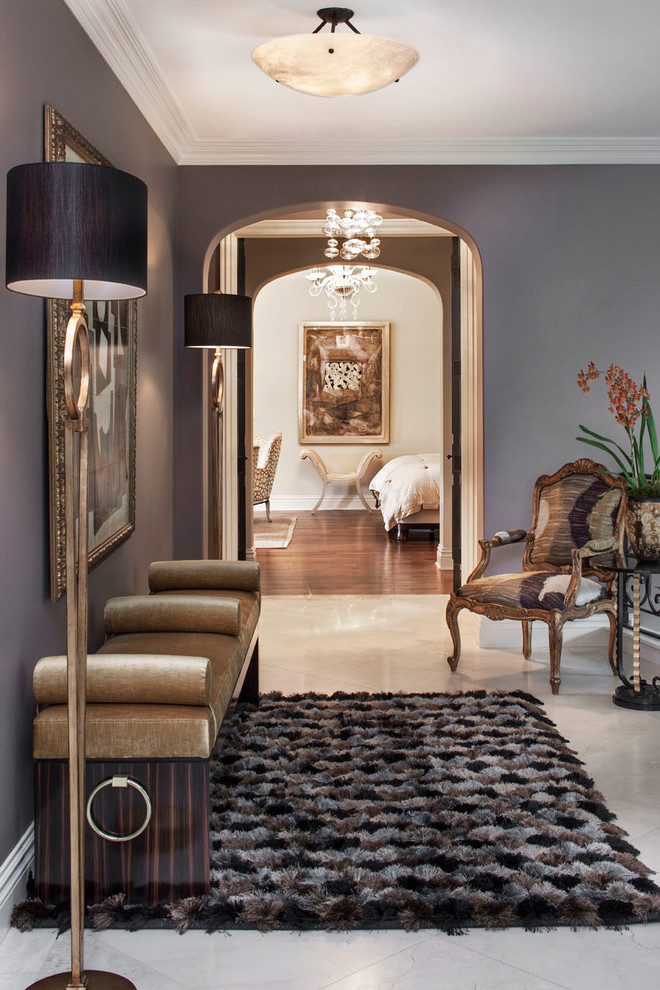 Pasadena Transitional Style Italian Revival Hallway - Mediterranean ...