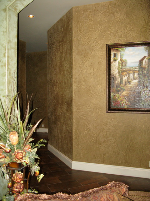 Provencal Plaster with Venetian - Traditional - Hallway & Landing ...
