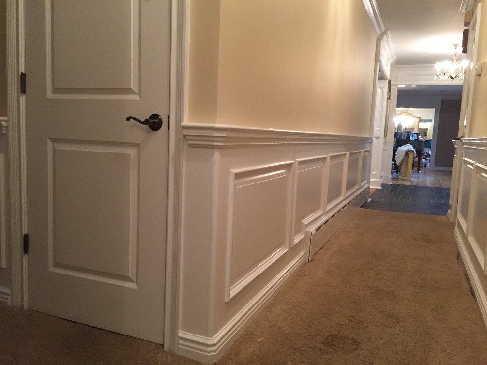 "Raised Panel" Wainscoting - Traditional - Hallway & Landing - New York ...
