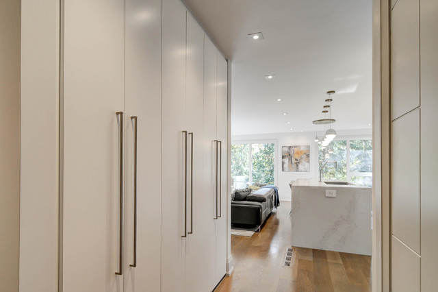 Ravine Bungalow Redesign - Age in Place - Transitional - Hallway ...