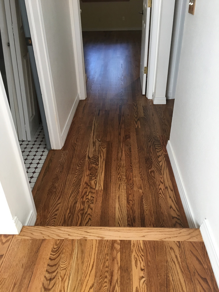 Red Oak - Installed, Sanded, stained (Bona Golden Oak) and finished ...