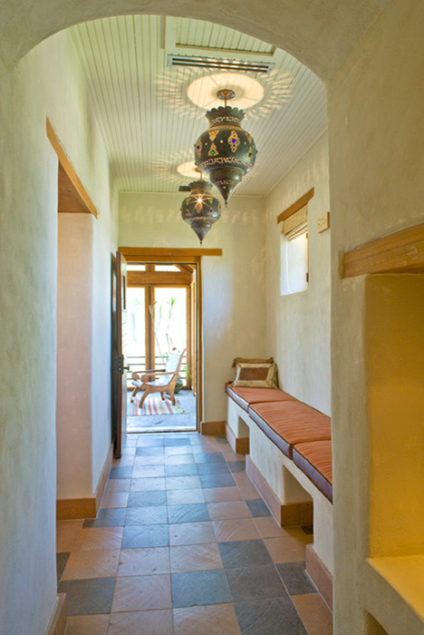 Rustic Hacienda Style Texas Ranch - American Southwest - Hallway ...