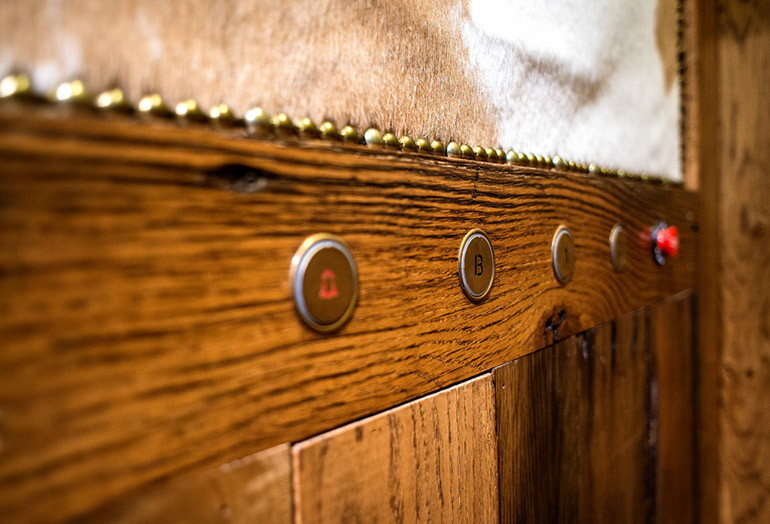 Rustic Log Cabin Elevator - Rustic - Hall - Nashville - by HomeLift ...