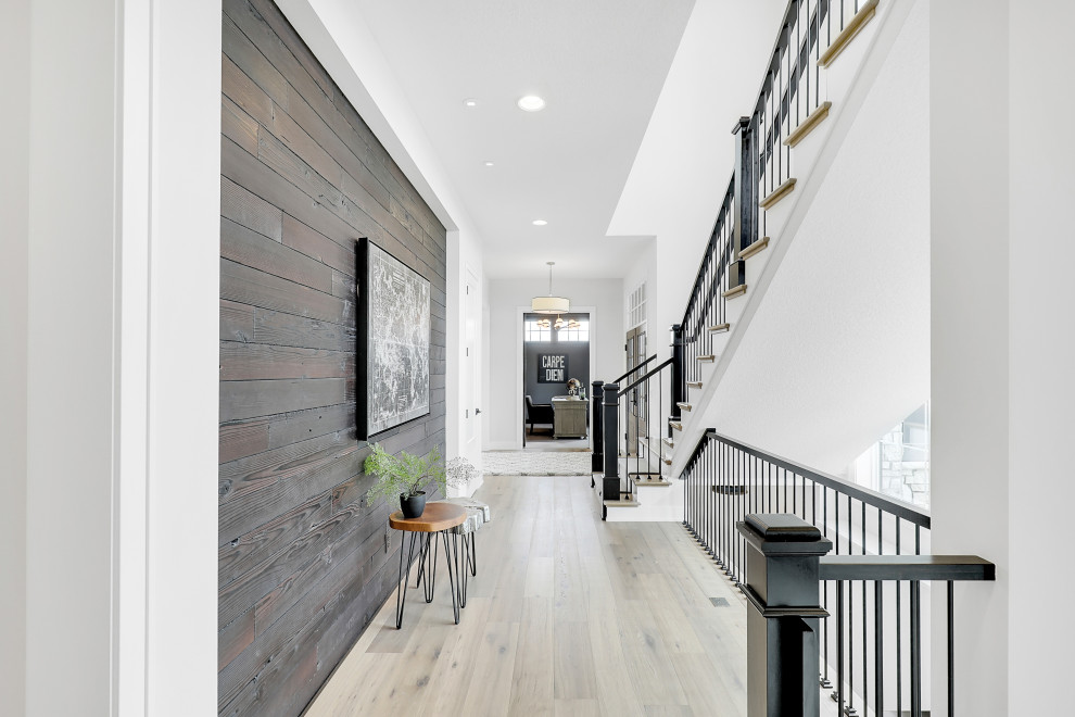 Rustic Modern Home - Modern - Hall - Minneapolis - by Custom One Homes ...