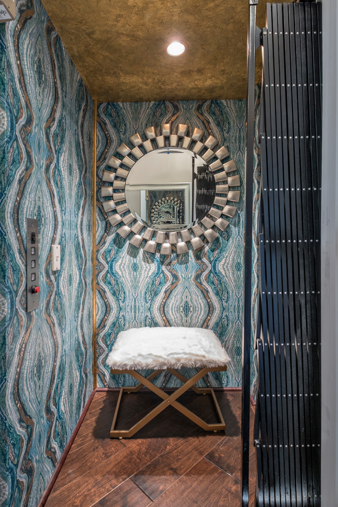 Sewall's Point Waterfront Home Elevator - Transitional - Hallway ...