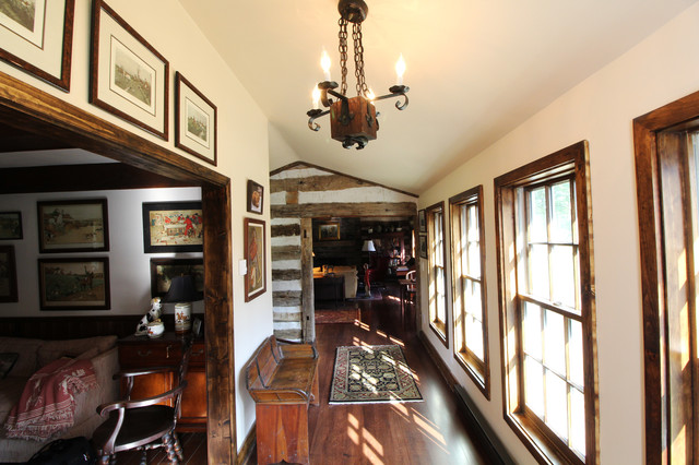 Sewickley Log Cabin - Rustic - Hall - Other - by Gaskill Architecture ...