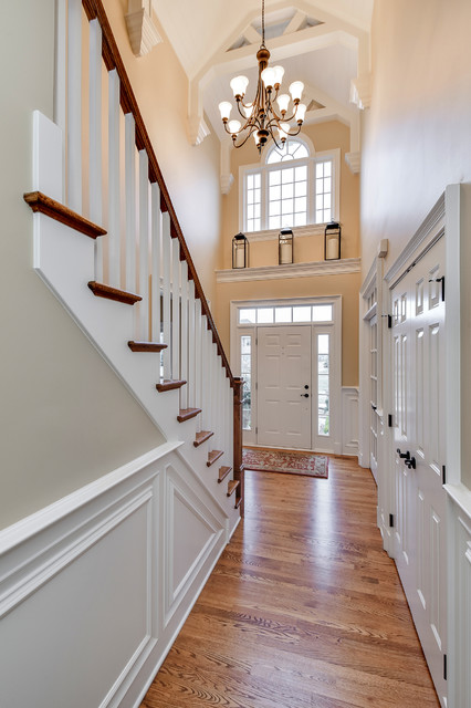 St. Charles Foyer Renovation - Traditional - Hall - Chicago - by ...
