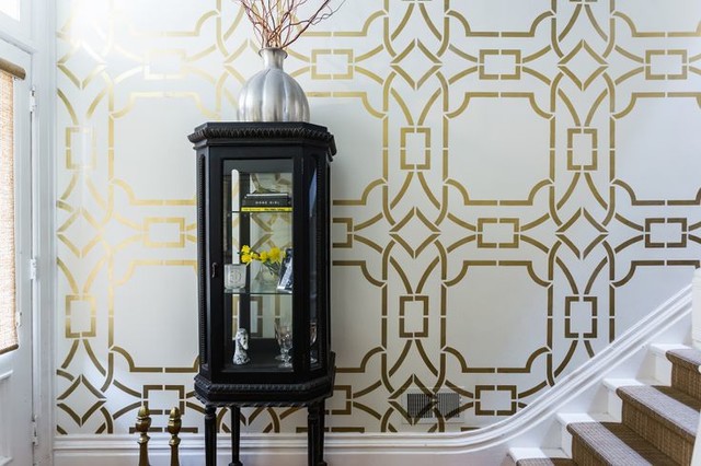 Stencil Projects using the Contempo Trellis Wall Stencil - Contemporary ...