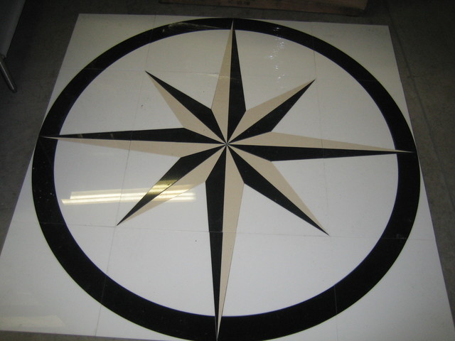 Stone Floor Inlays, Medallions and Borders - Traditional - Hall ...