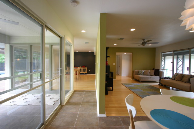 Suburban Ranch House Renovation - Modern - Hall - Houston - by M+A ...