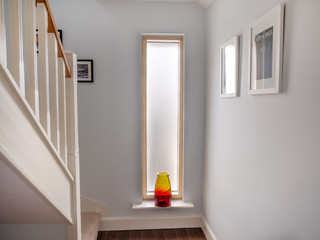 Tall Narrow Fixed Window - Contemporary - Hallway & Landing ...