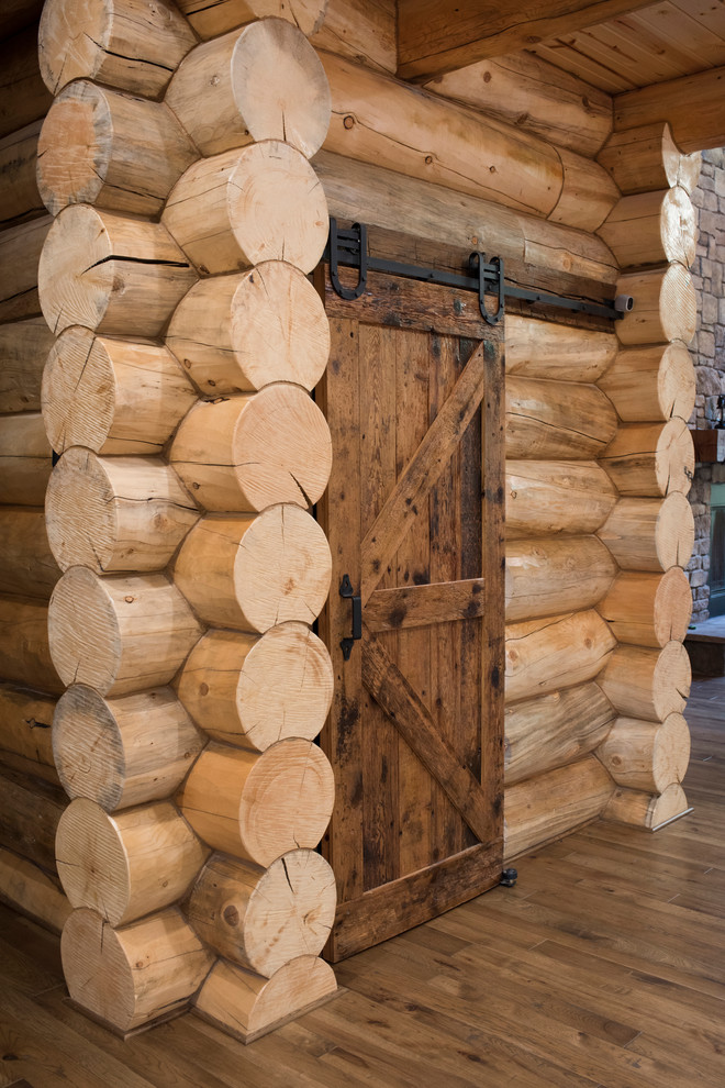 The Ultimate Log Retreat - Traditional - Hall - Cleveland - by Fairview ...