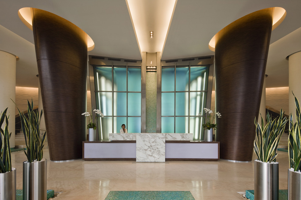 TRUMP ROYALE - Contemporary - Hall - Miami - by Michael Wolk Design ...