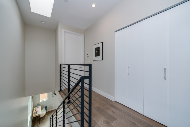 Upstairs Hallway with Open Staircase - Modern - Hall - Los Angeles - by ...