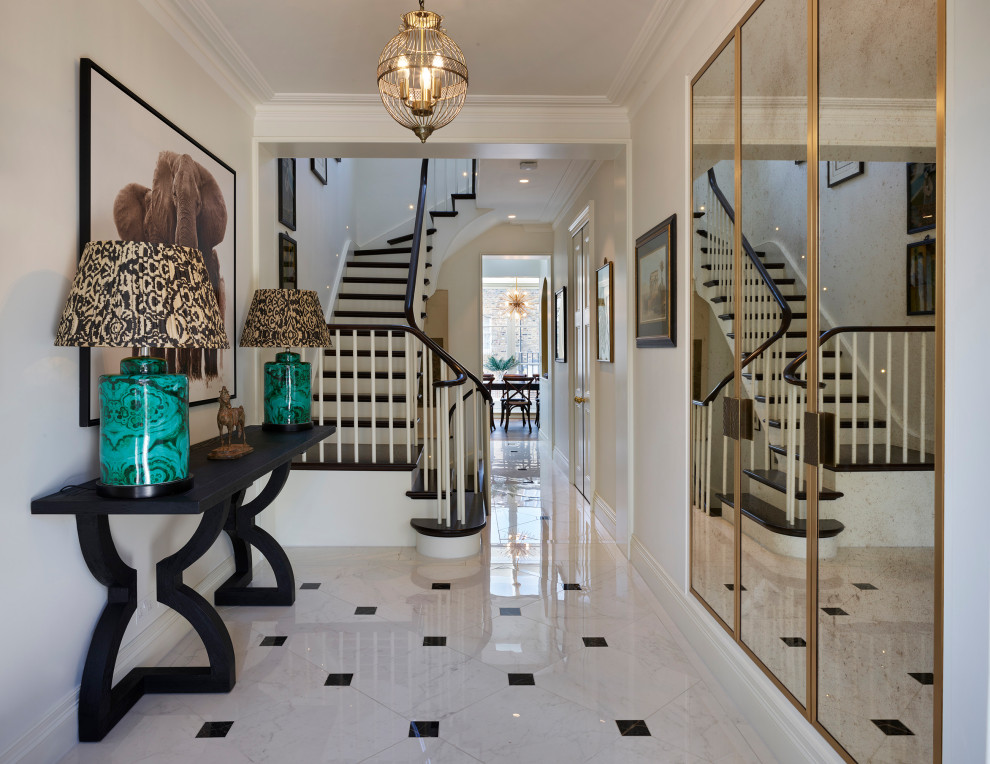 Victorian townhouse entrance hall - Victorian - Hall - London - by Yeo ...