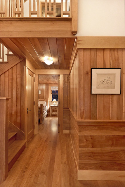 Warm wood paneling - Traditional - Hallway & Landing - DC Metro - by ...