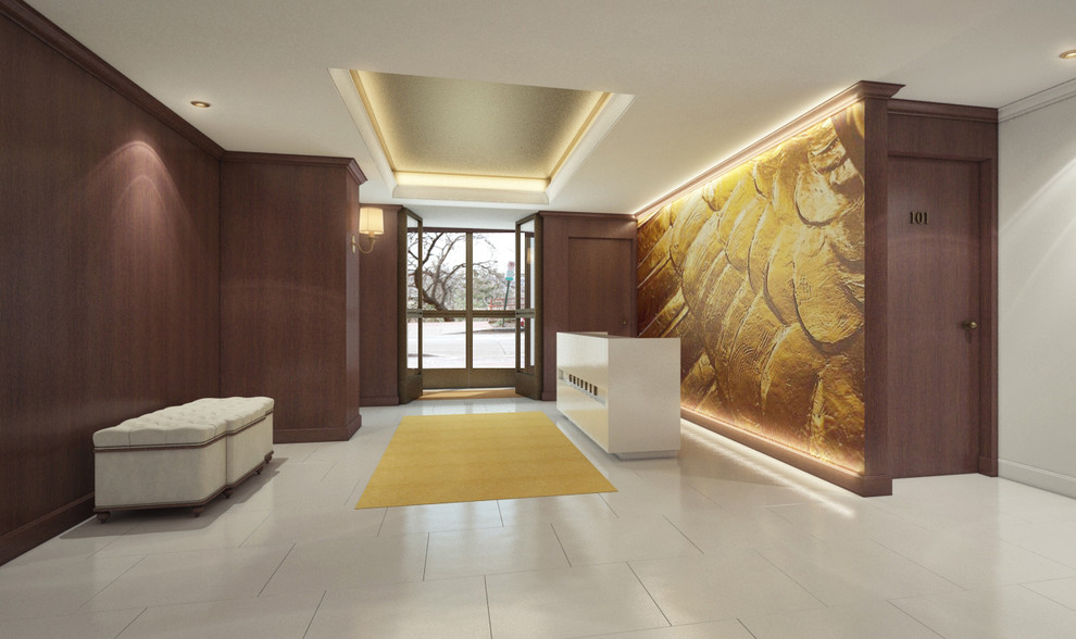 Washington, DC Condo Lobby - Modern - Hall - DC Metro - by Charlton ...