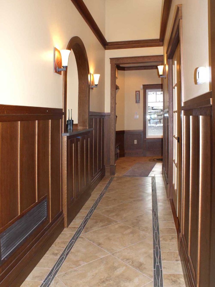Wood Panneled Hallway - Traditional - Hall - New York - by Campbell's ...