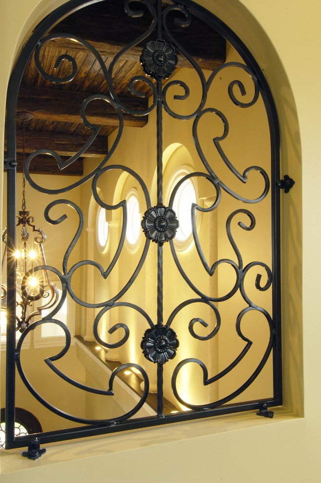 Wrought Iron Opening Detail - Mediterranean - Hall - Tampa - by Gritton ...