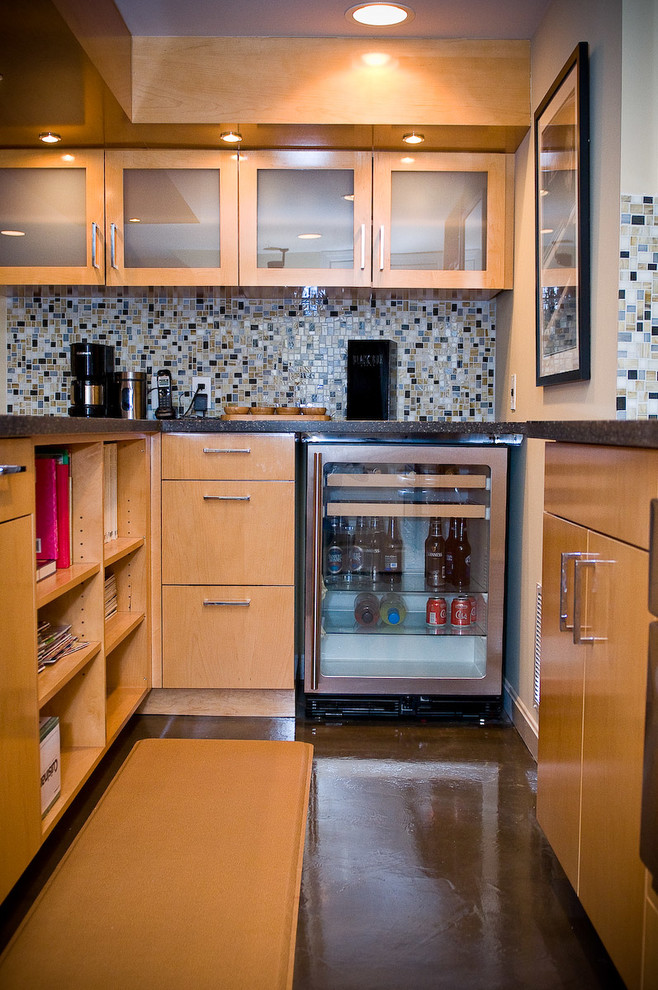 1980's Townhouse Remodel - Contemporary - Home Bar - Boston - by LKM ...