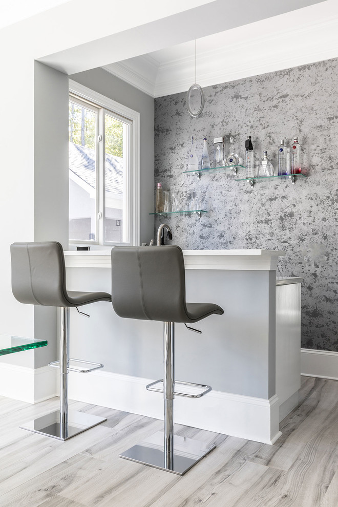 A Luxuriously Calming Escape - Modern - Home Bar - Charlotte - by ...