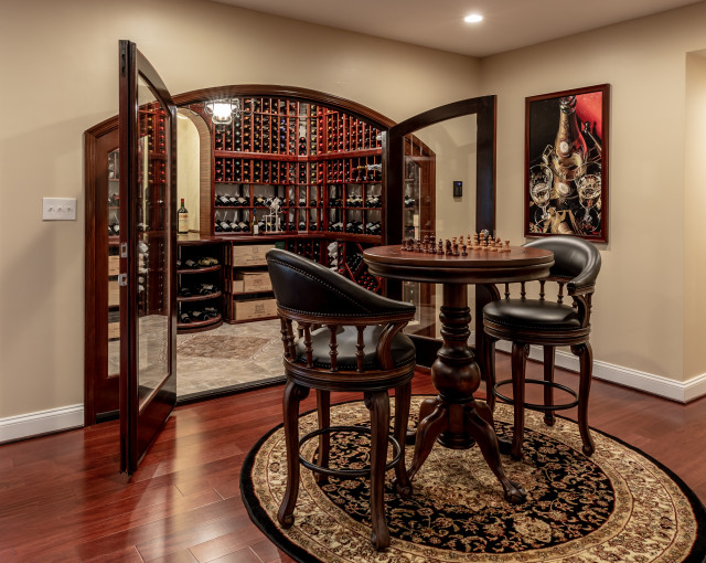 Amazing Basement Remodel, with Irresistible Wine Cellar in Ashburn VA ...