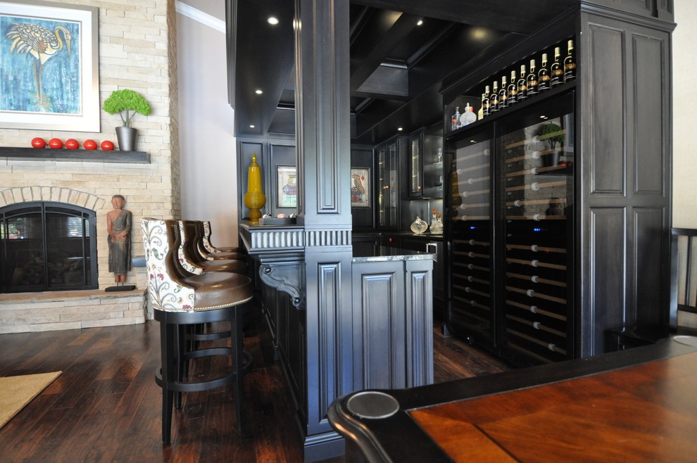 Bar & Entertainment Room - Traditional - Home Bar - St Louis - by Cory ...