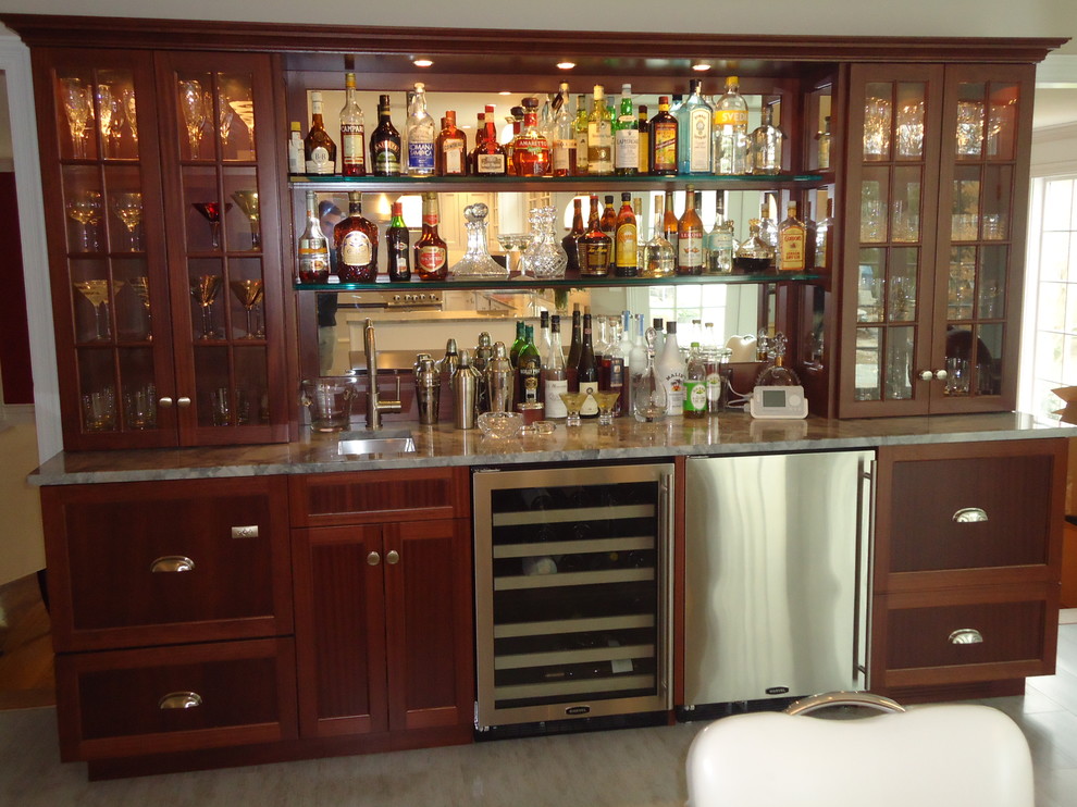 Bar Area - Traditional - Home Bar - New York - by Vanco Millwork Inc. | Houzz