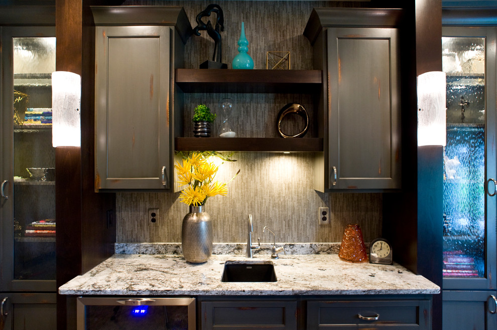 Bars - Modern - Home Bar - Other - by MILLIRON GRANITE & QUARTZ | Houzz