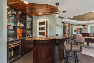 Basement Walk-Behind Bar - Transitional - Home Bar - Minneapolis - by ...