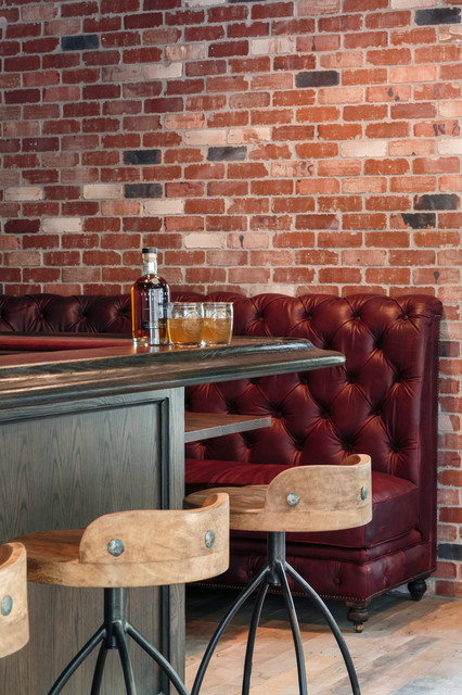 Berwick Pub - Industrial - Home Bar - Portland - by Rockwood Cabinetry ...