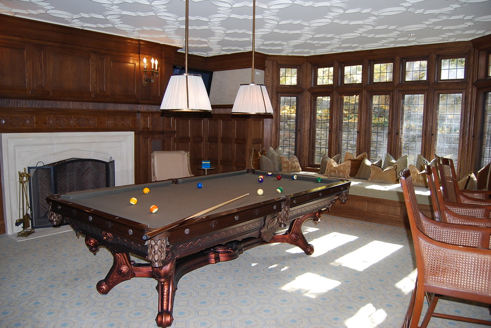 Billiard Room - Traditional - Home Bar - New York - by Alisberg Parker ...