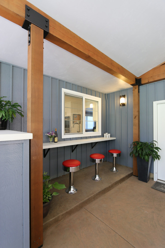 Blue Dahlia ADDITION - Transitional - Home Bar - Other - by Magda Zafer ...