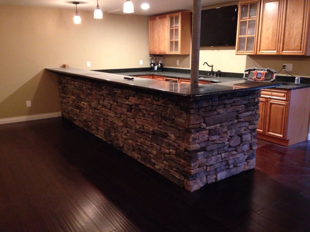 Boral Cultured Stone - Southern Ledgestone - Home Bar - Detroit - by ...
