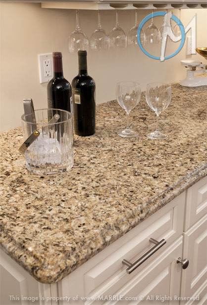 Brazilian Gold Granite Kitchen Countertops | Marble.com - Contemporary ...