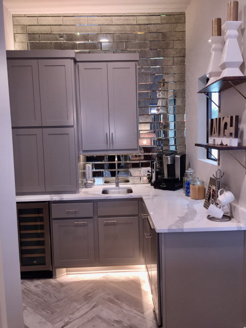 Butler's pantry or coffee bar - Transitional - Home Bar - by Fab N ...