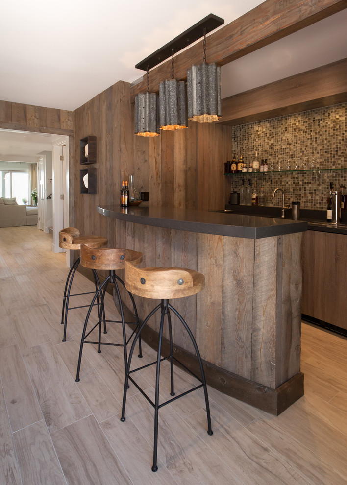 California Beach Cottage - Beach Style - Home Bar - Los Angeles - by ...