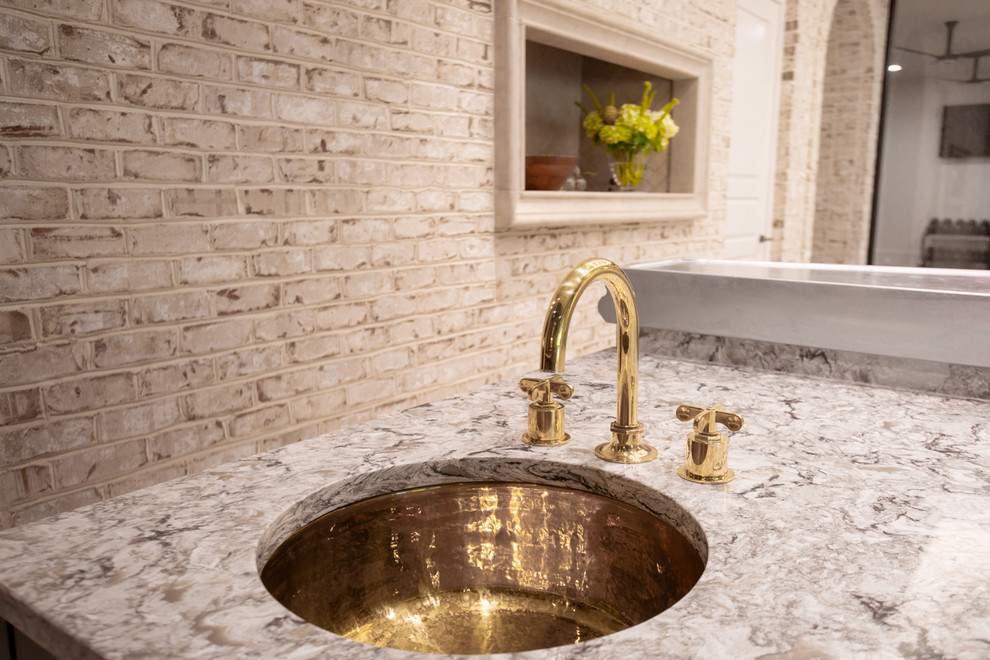 Cambria’s Bellingham Quartz Dramatic Kitchen - Home Bar - Raleigh - by ...