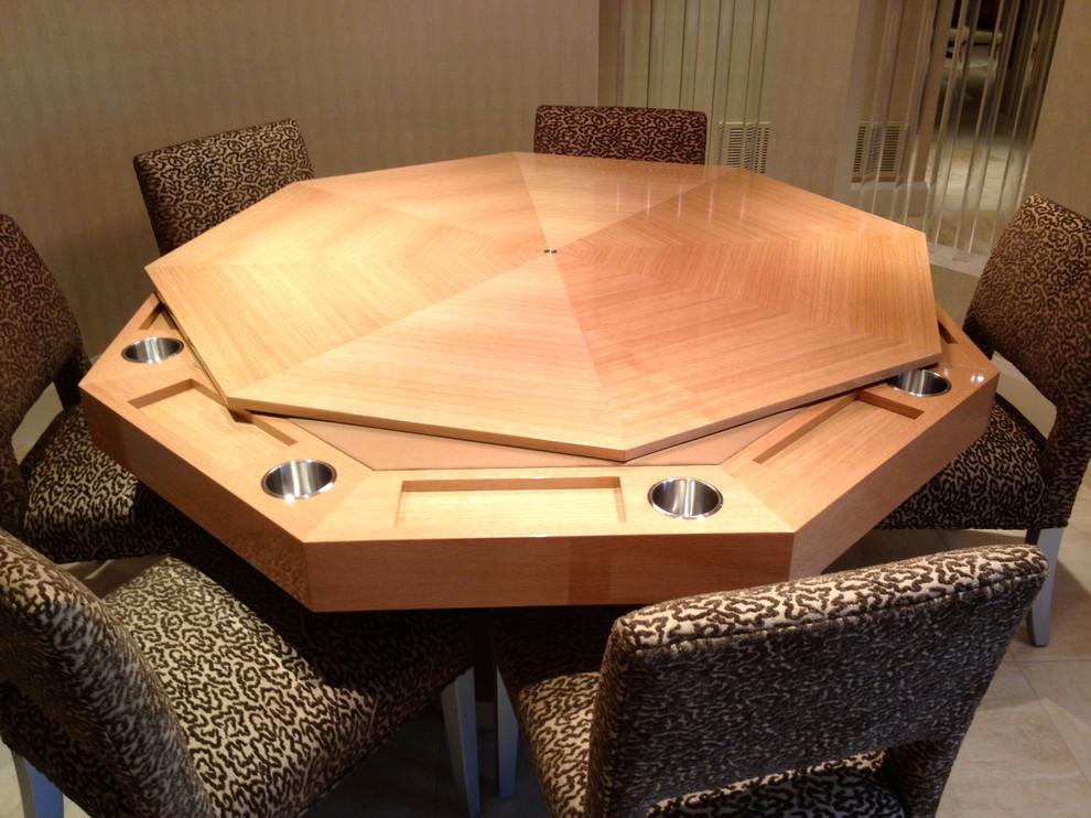 Card Table by MITCHELL by MITCHELL Pool Tables - Traditional - Home Bar ...