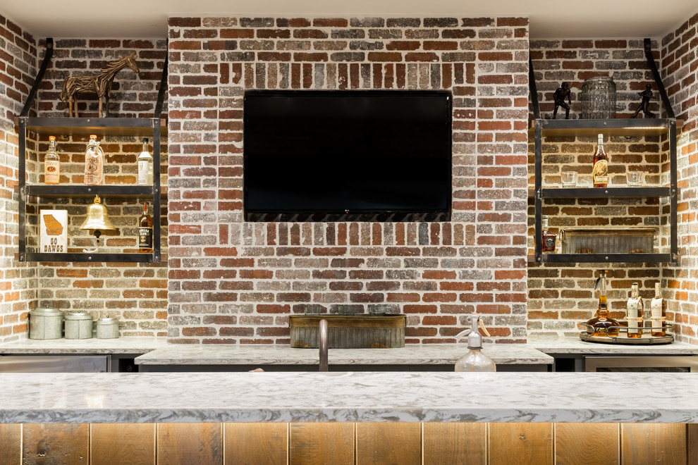Cavender Basement - Farmhouse - Home Bar - Atlanta - by Hart & Lock ...
